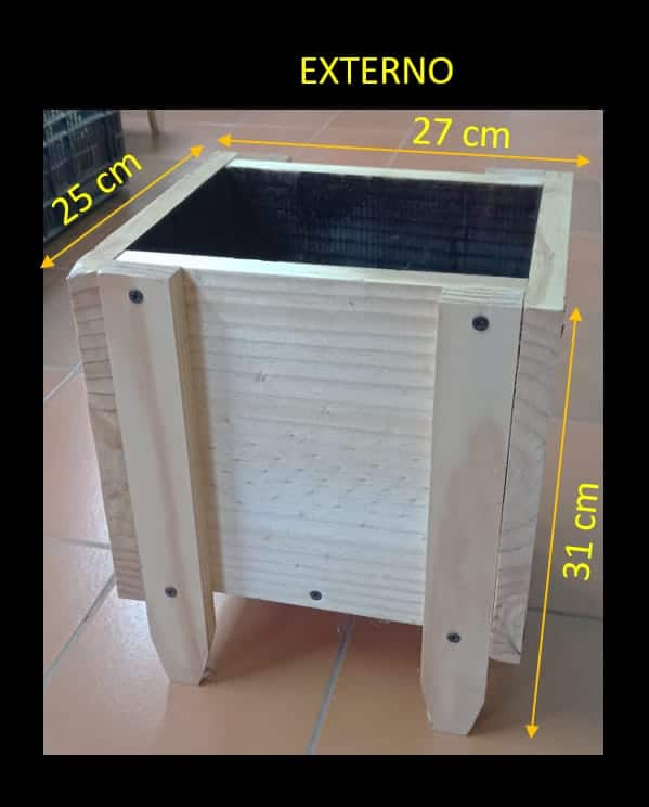 ᐅ Macetero Rústico de Madera 🌾 Huertos Alma ☘️